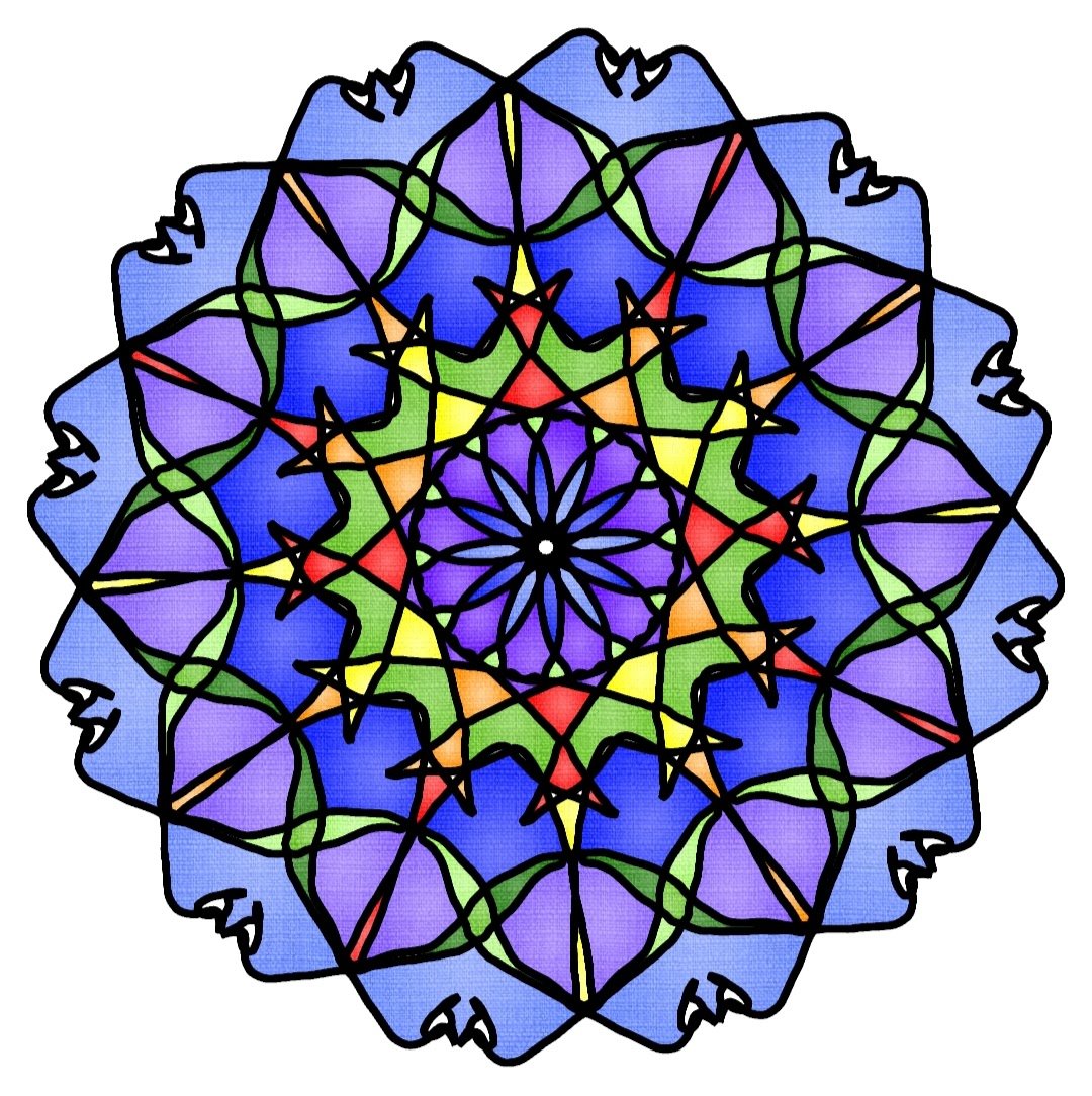 Solve Mandala 889 jigsaw puzzle online with 64 pieces