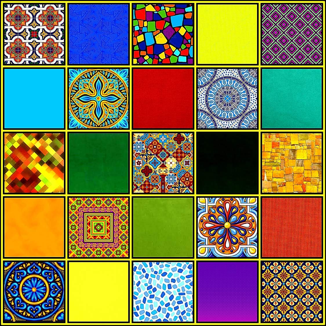 Solve Tile in Style-tile jigsaw puzzle online with 81 pieces