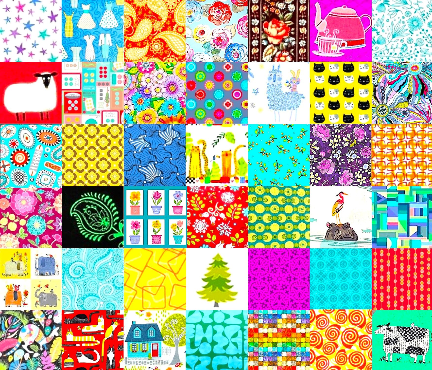 Solve PATCHWORK CONTEMPO 10 jigsaw puzzle online with 255 pieces