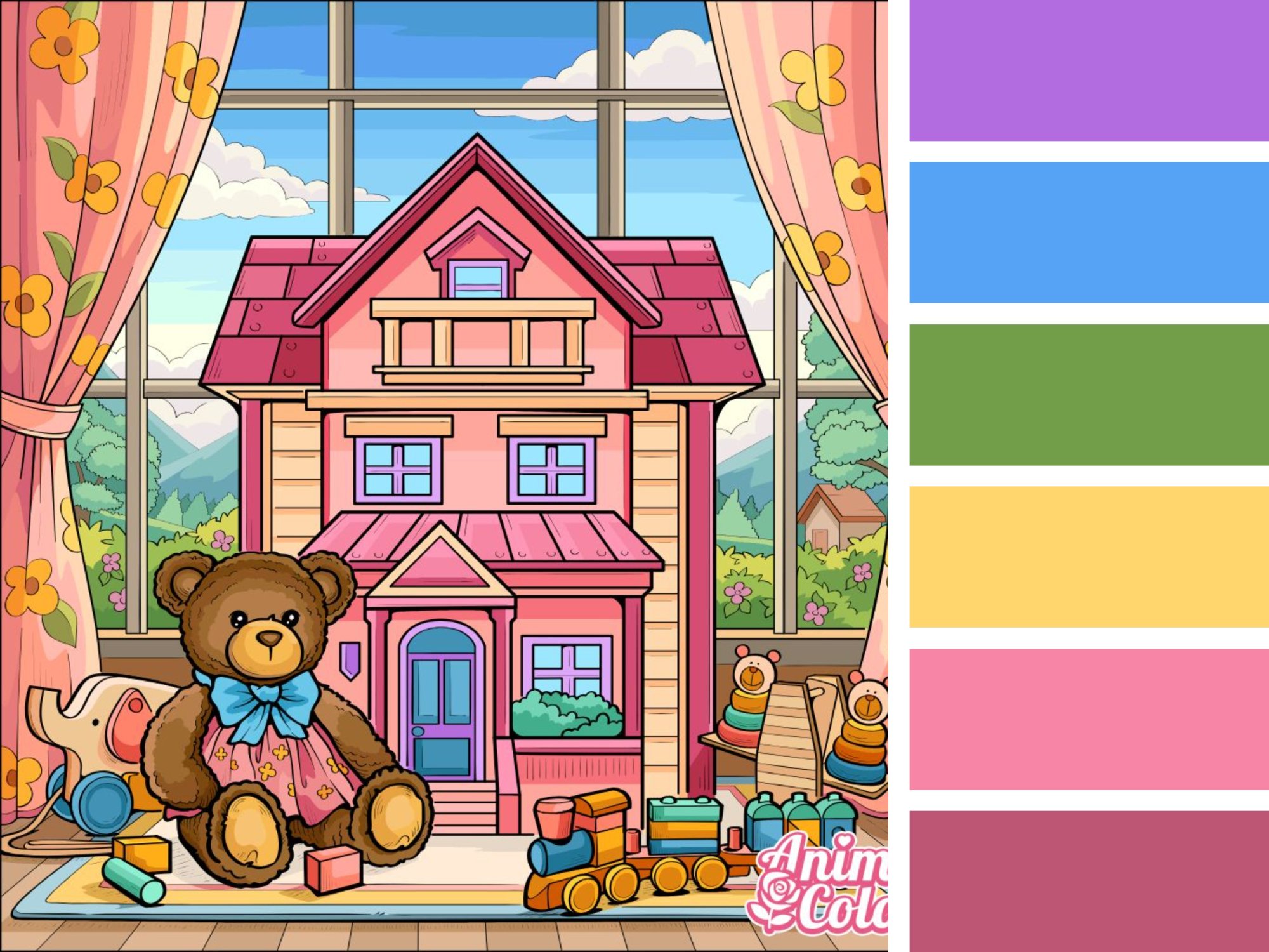 Solve Color Palette 193 jigsaw puzzle online with 252 pieces