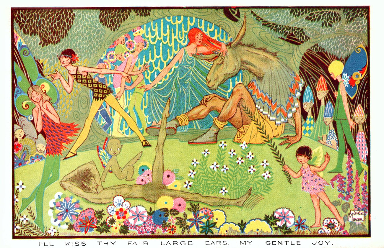 Solve I'll kiss thy fair large ears, ca 1930s, by Joyce Mercer (1896 ...