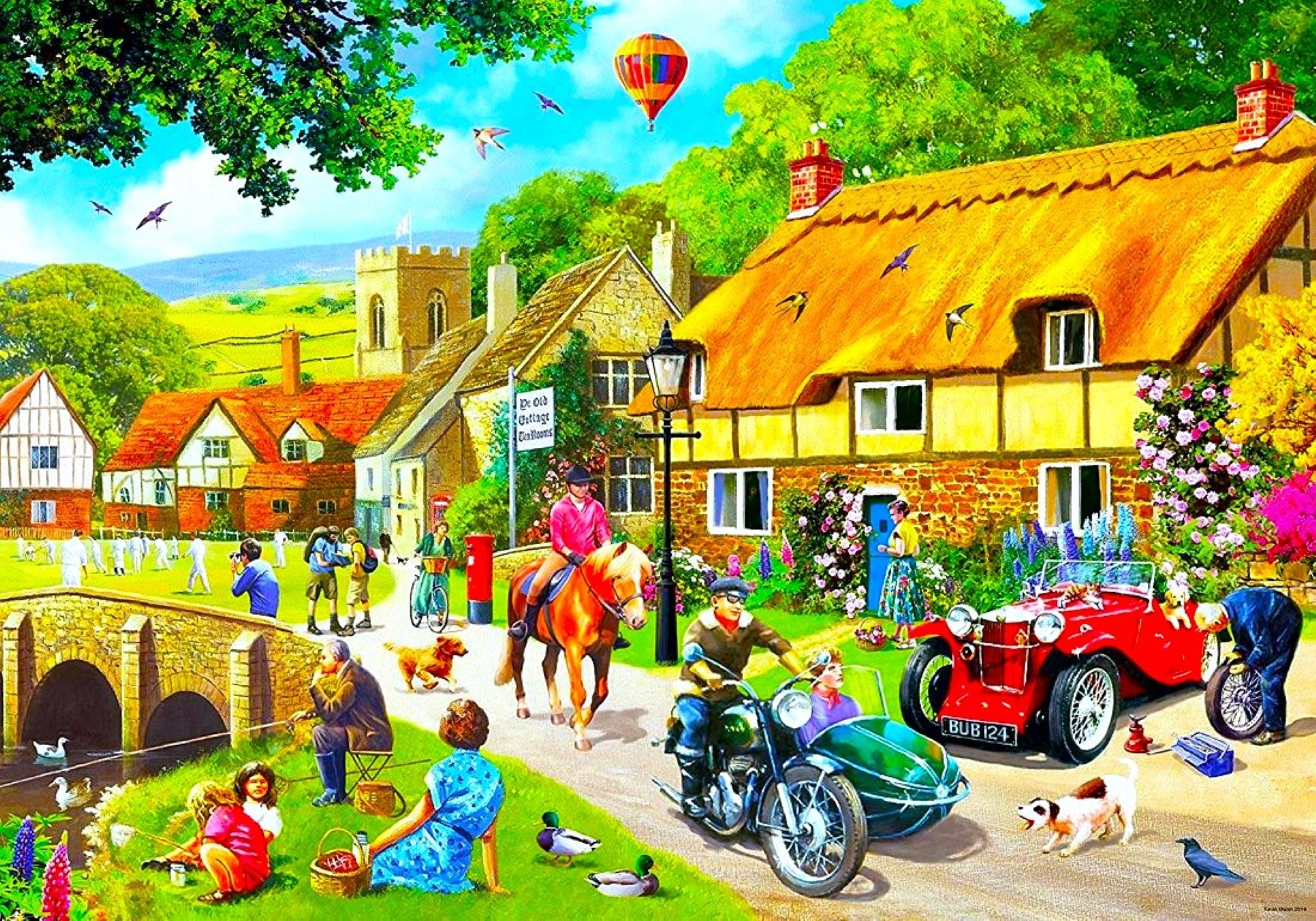 Solve Summer Village jigsaw puzzle online with 352 pieces