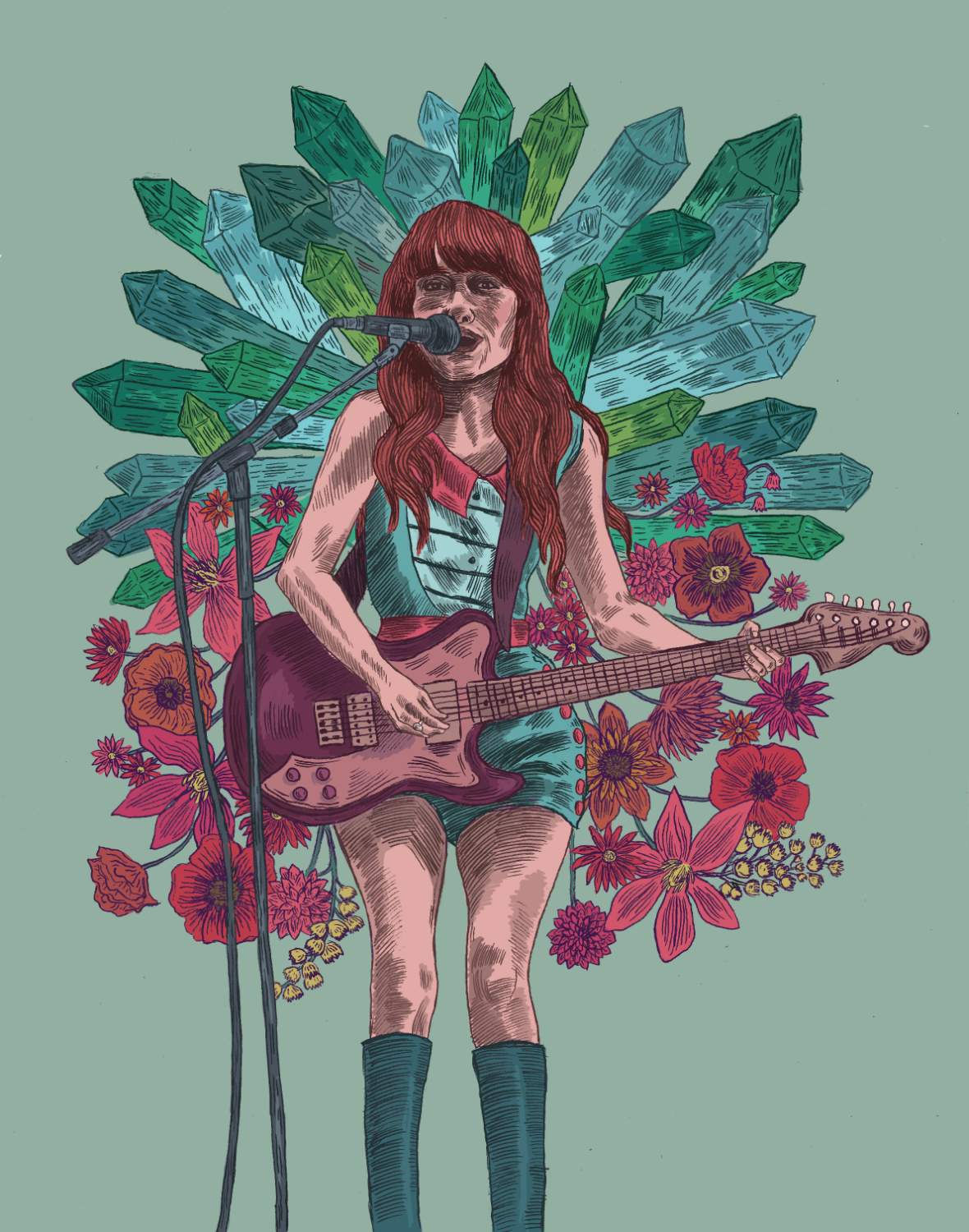 Solve Rachel Jablonski Artwork - 'Jenny' jigsaw puzzle online with 221 ...