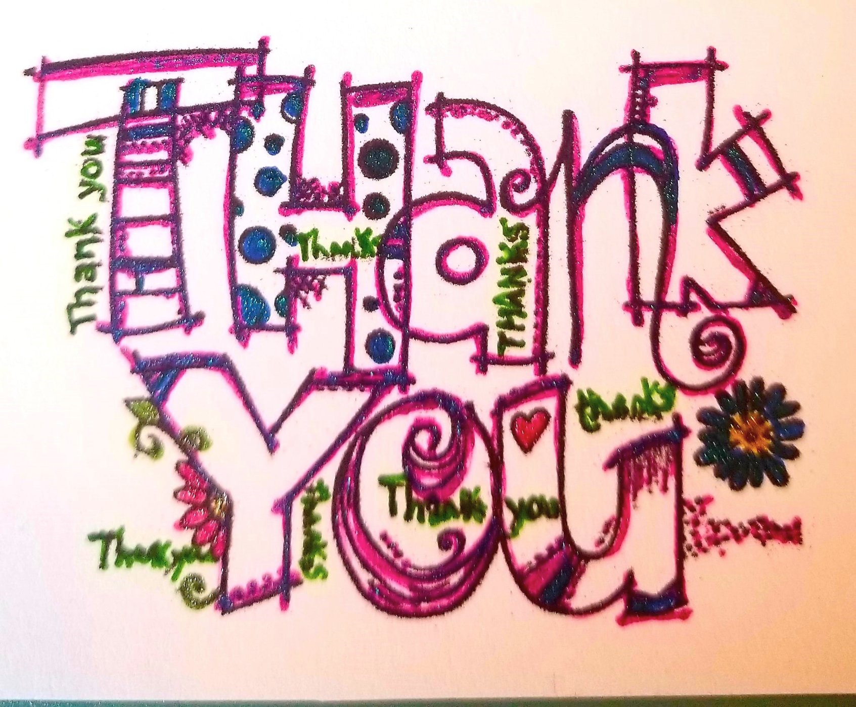 Solve Thank you in Purples jigsaw puzzle online with 63 pieces