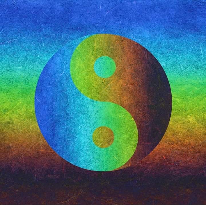 Solve Yin and Yang symbol in earthy colors jigsaw puzzle online with 64 ...