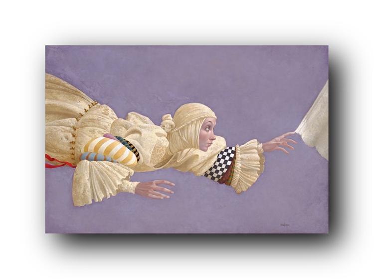 Solve James C. Christensen- Touching the Hem of God jigsaw puzzle ...