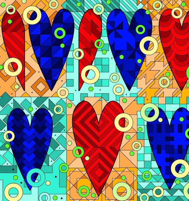 Solve heart Flips jigsaw puzzle online with 72 pieces