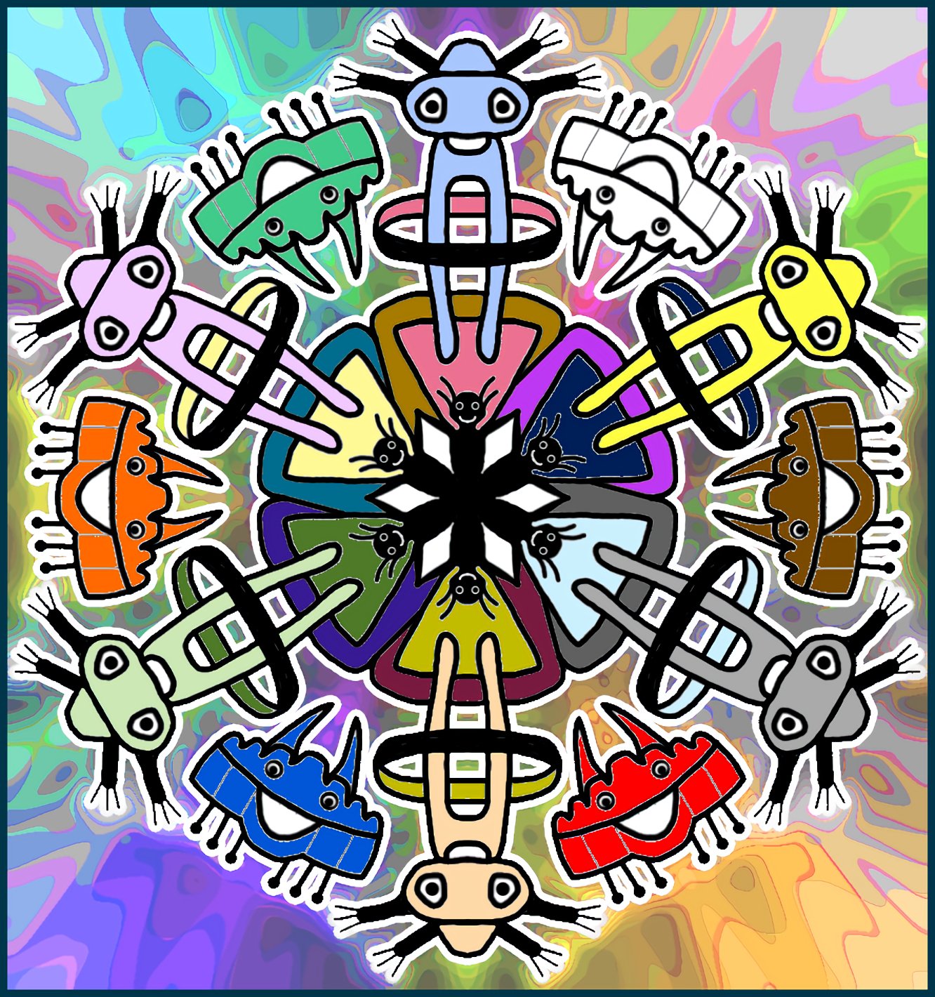 Solve weird friends jigsaw puzzle online with 420 pieces