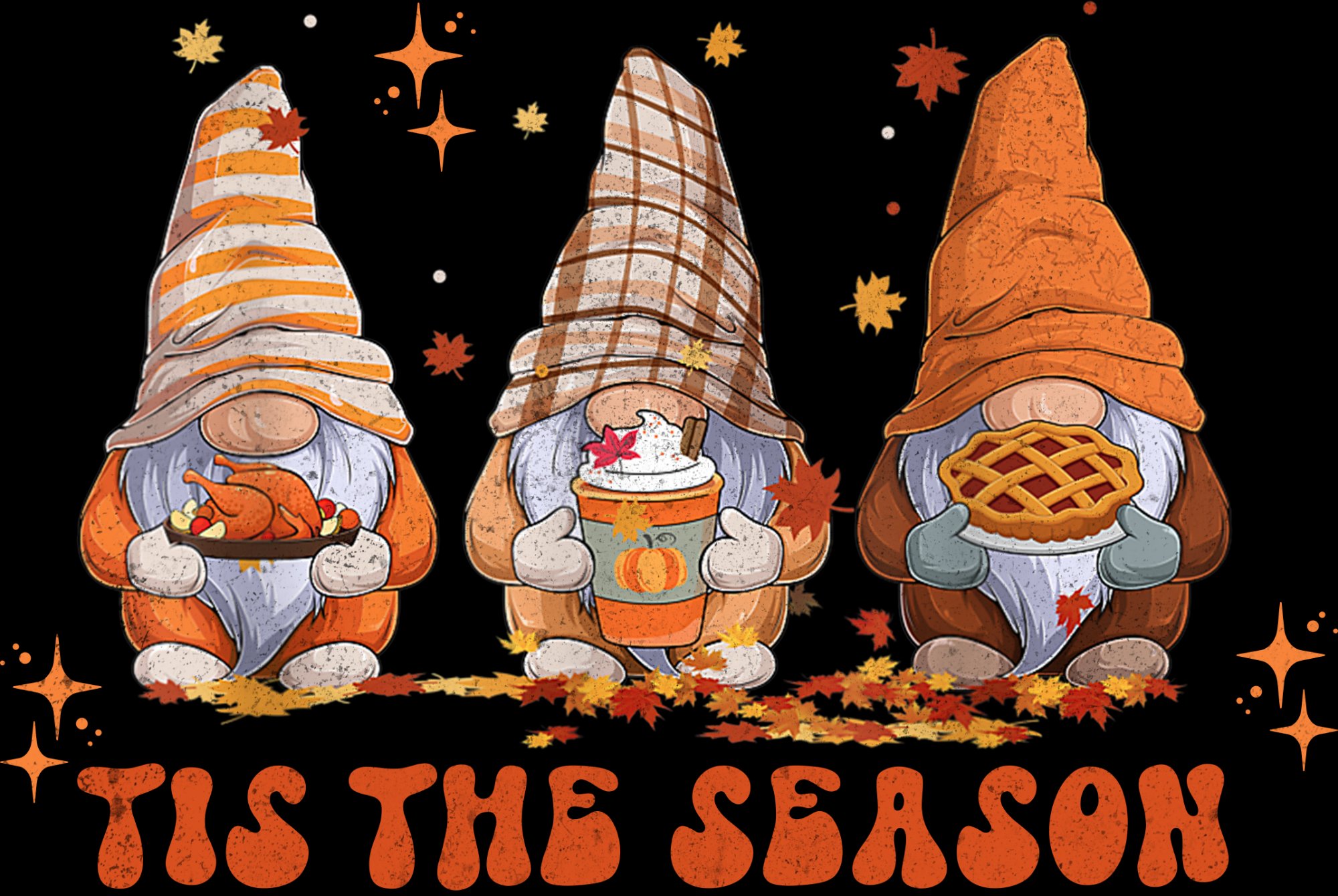Solve Thanksgiving Gnomes jigsaw puzzle online with 96 pieces