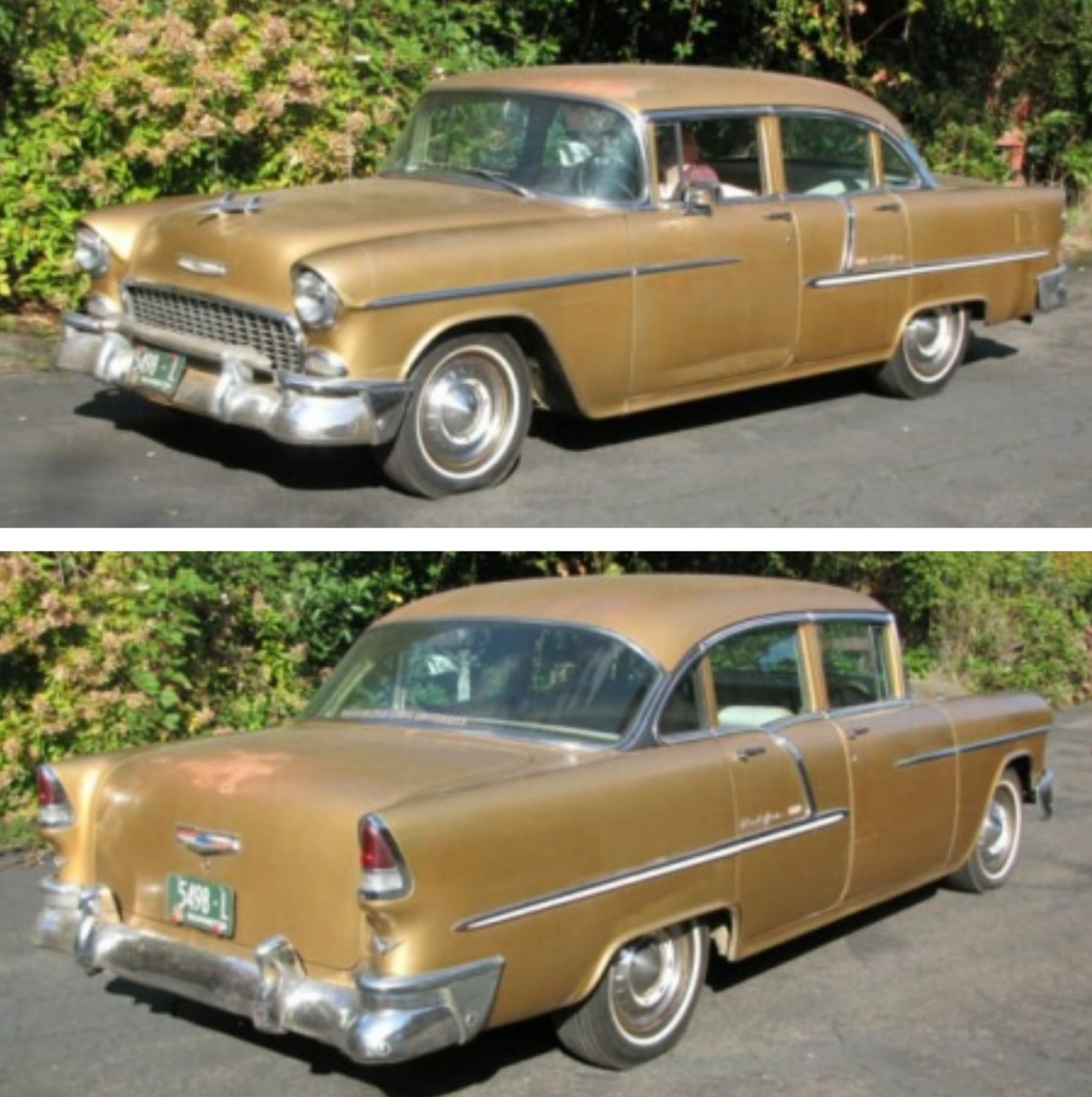 Solve 55 Chevy bel-air gold.... Bandit.... jigsaw puzzle online with 64 ...