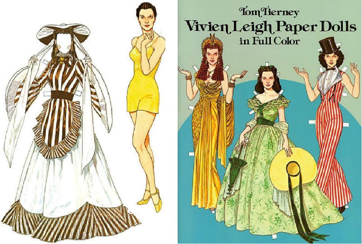 Solve Paper Doll ~ Vivien Leigh Jigsaw Puzzle Online With 77 Pieces 1638