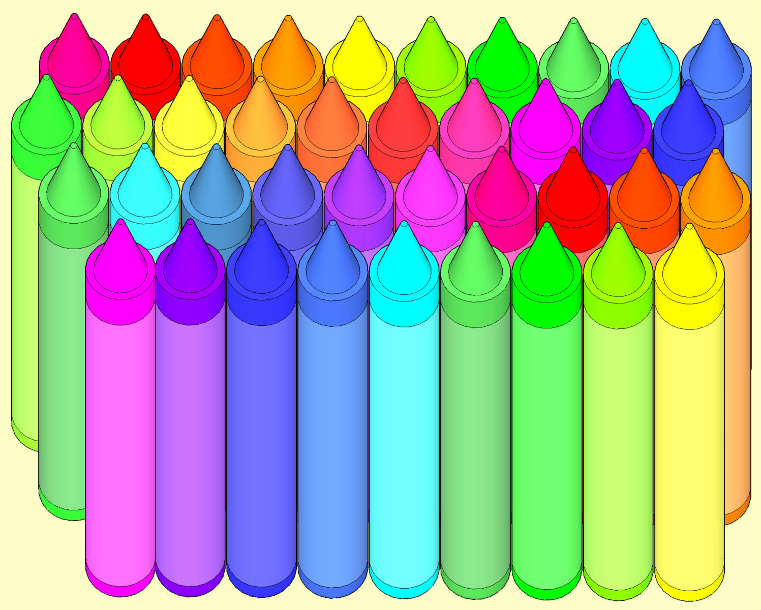 Solve crayons jigsaw puzzle online with 500 pieces