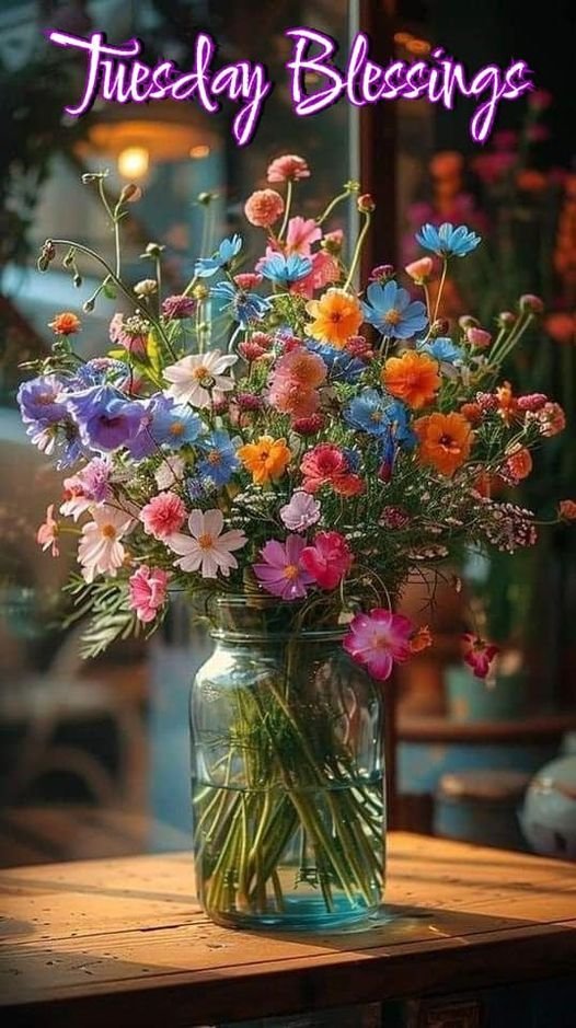 Solve Good Morning - Tuesday Blessings! jigsaw puzzle online with 66 pieces