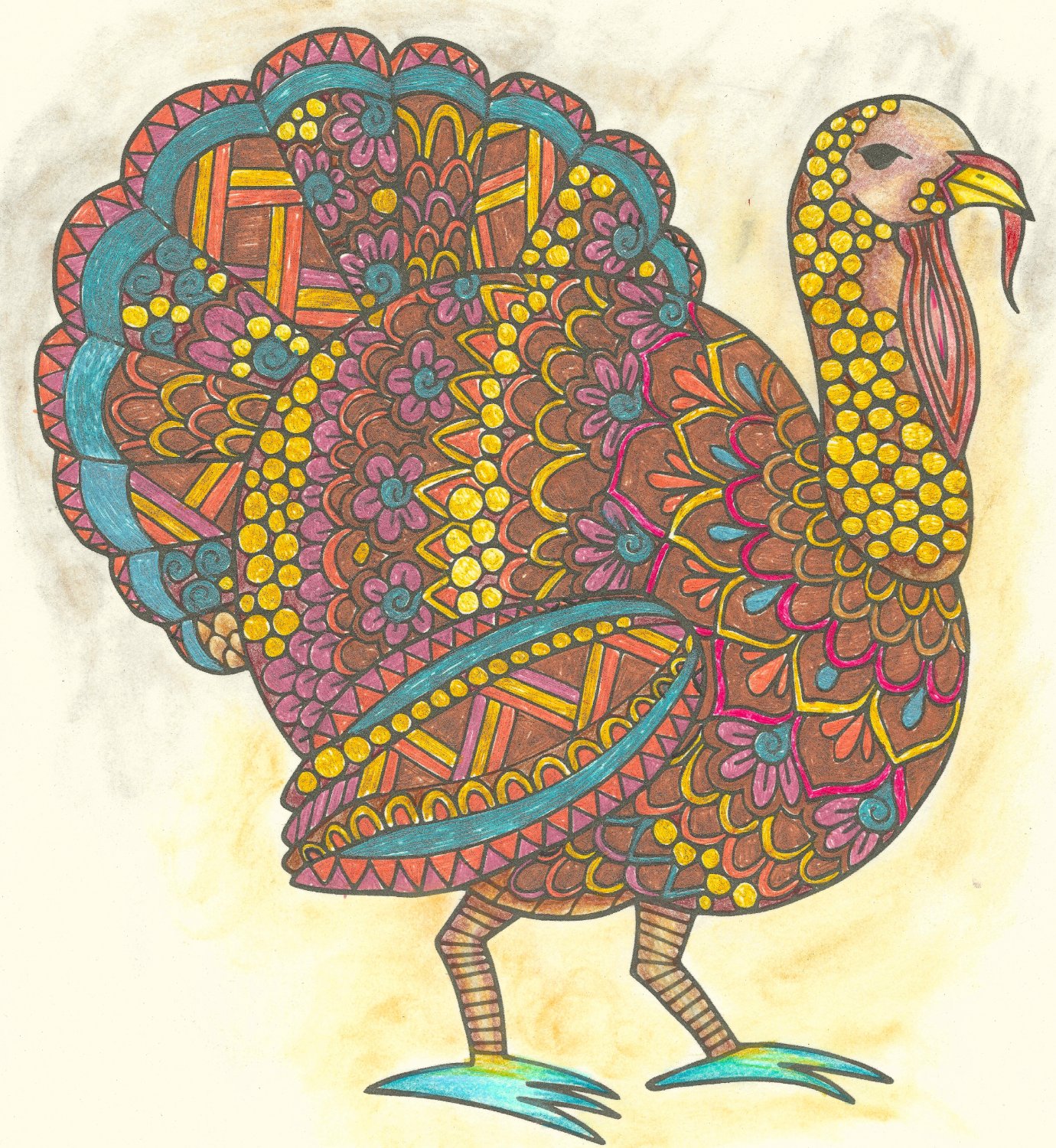 Solve Thanksgiving Turkey jigsaw puzzle online with 100 pieces