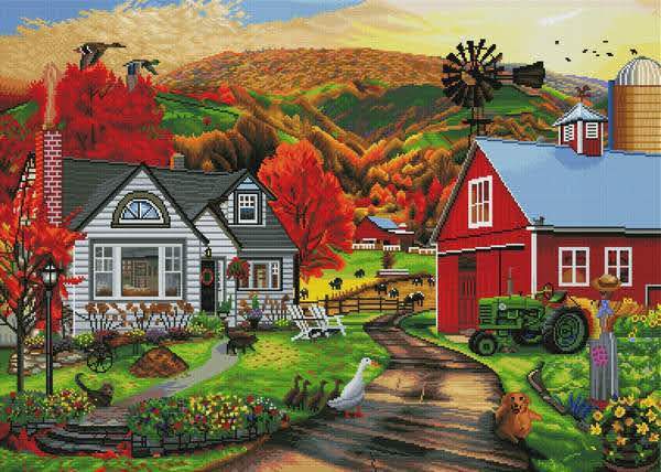 Solve farm-country- jigsaw puzzle online with 70 pieces