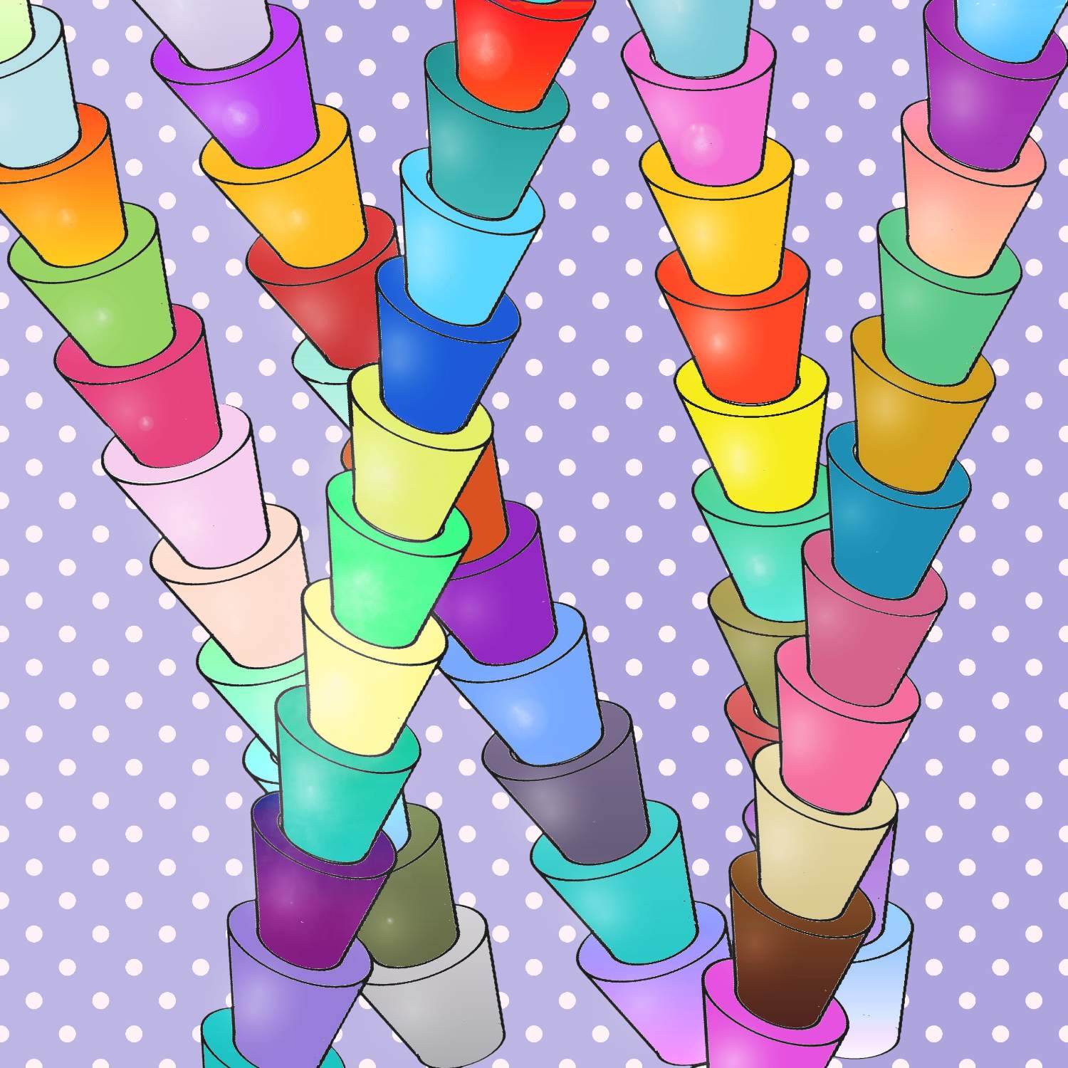 Solve TOPPLING STACKS jigsaw puzzle online with 225 pieces