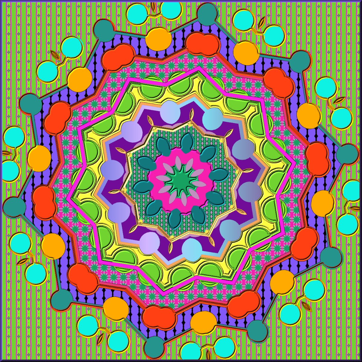Solve CARVED KALEIDO jigsaw puzzle online with 36 pieces