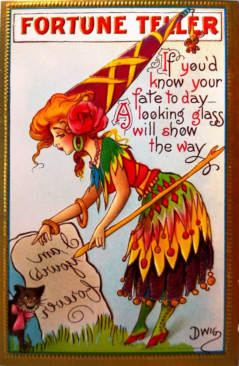 Solve Fortune Teller, If you'd know your fate today, 1909, by Clare ...