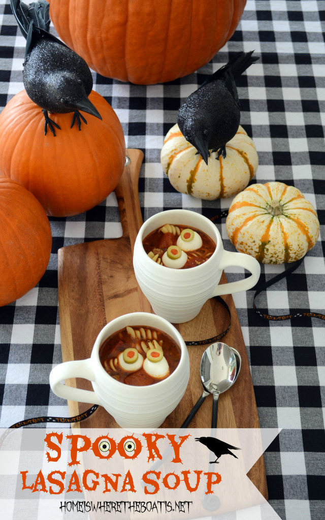 Solve Spooky Lasagna Soup jigsaw puzzle online with 77 pieces