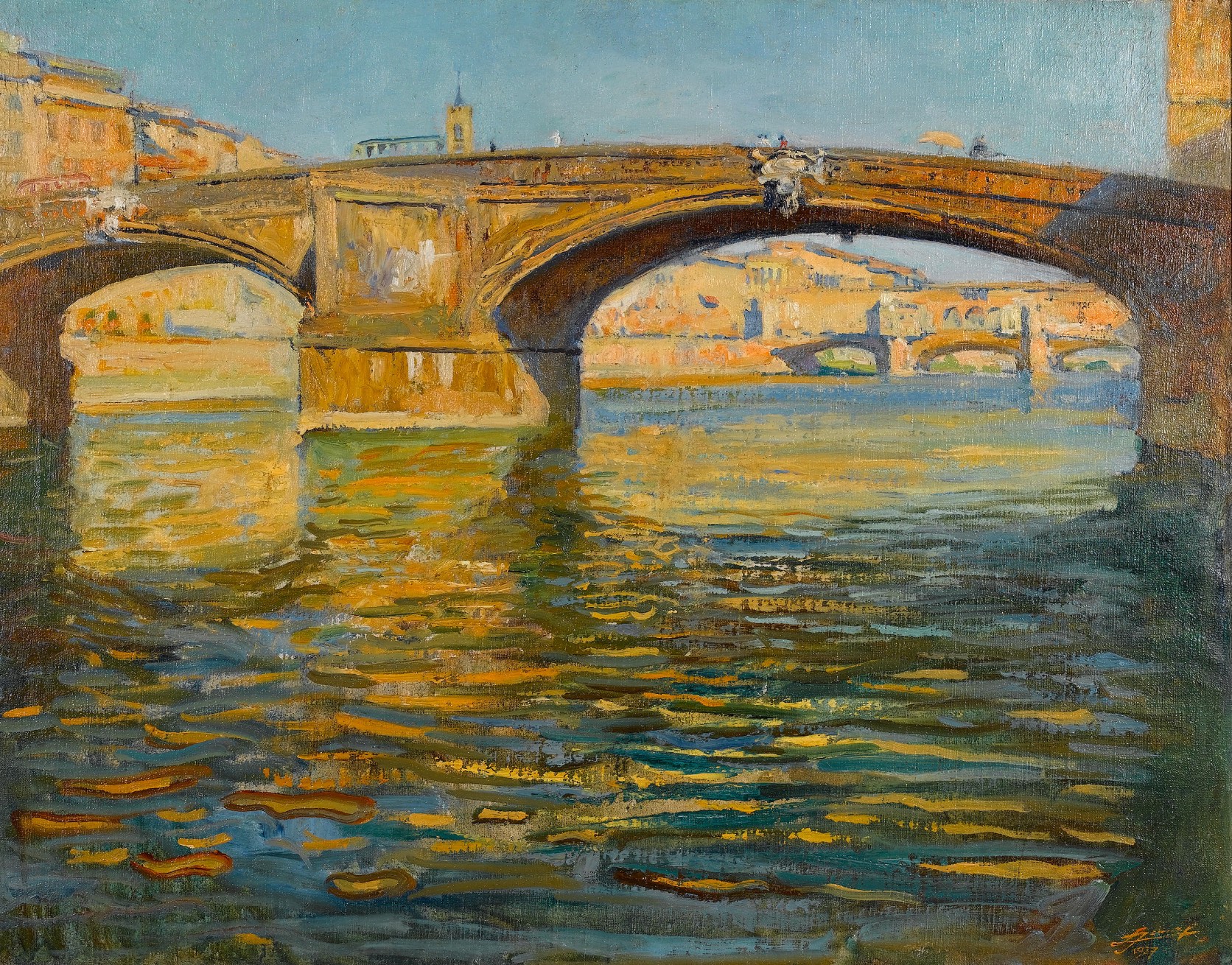Solve Lucien Hector Jonas (French, 1880–1947), Ponte Santa Trinità ...