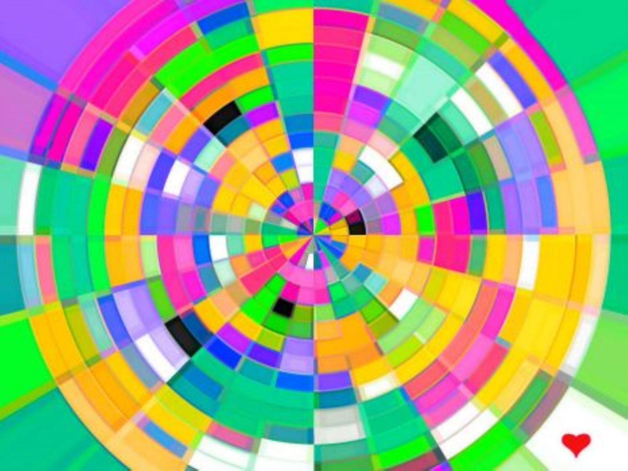 Solve Colorful Concentric Circles - Large jigsaw puzzle online with 266 ...
