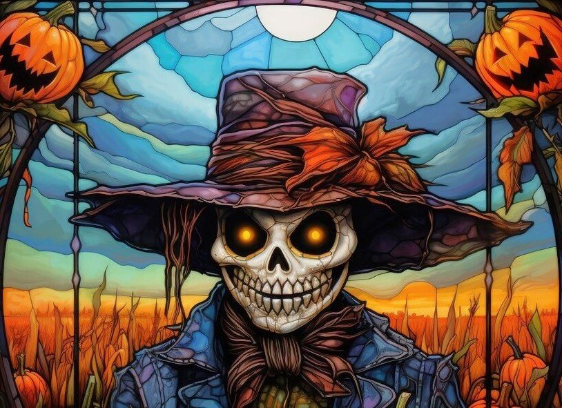 Solve scarecrow jigsaw puzzle online with 130 pieces