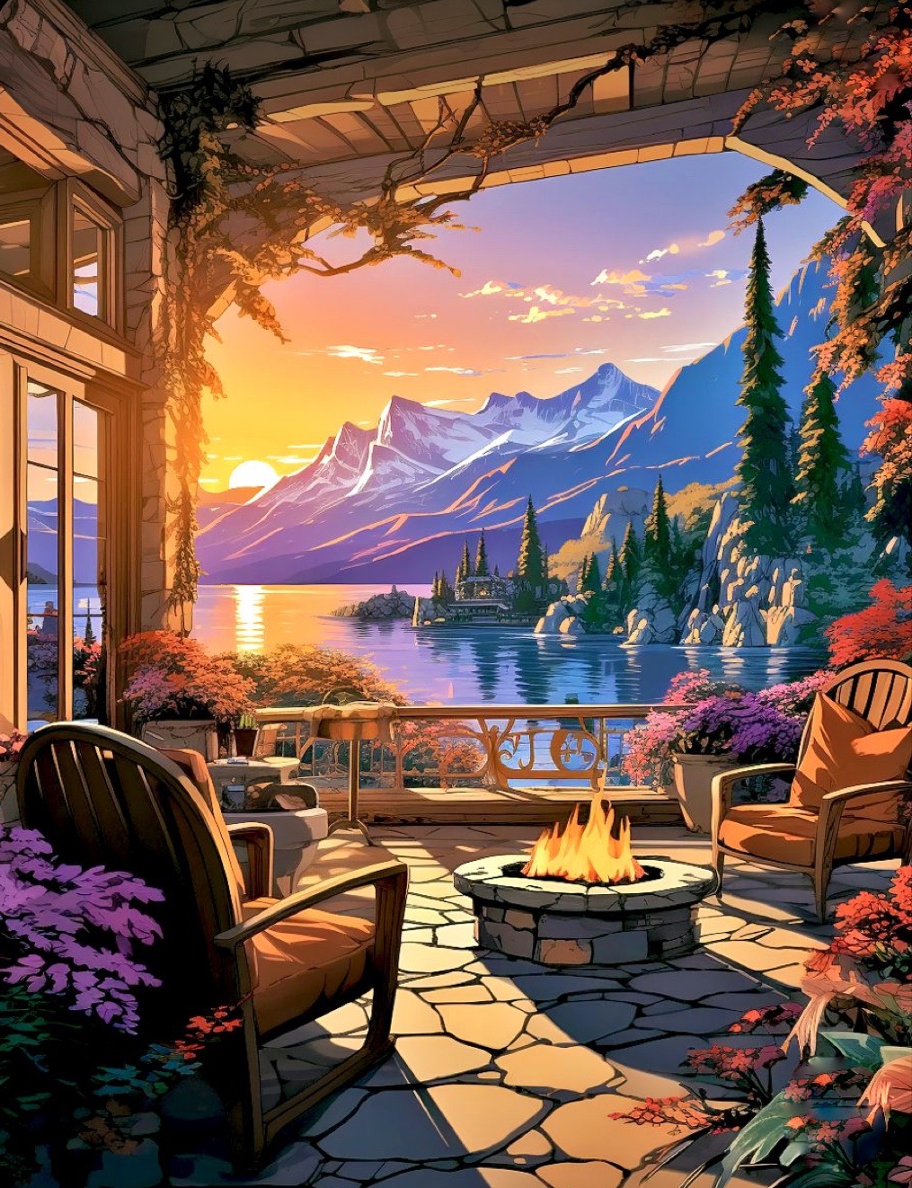 Solve lake side views jigsaw puzzle online with 204 pieces