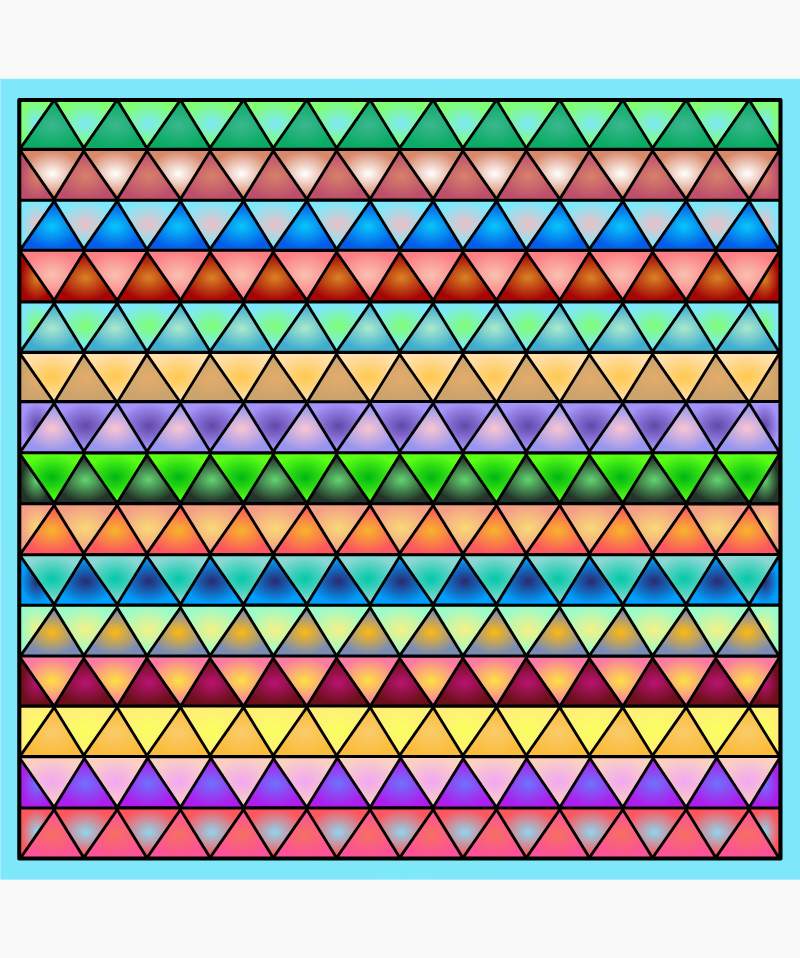 Solve triangles jigsaw puzzle online with 99 pieces