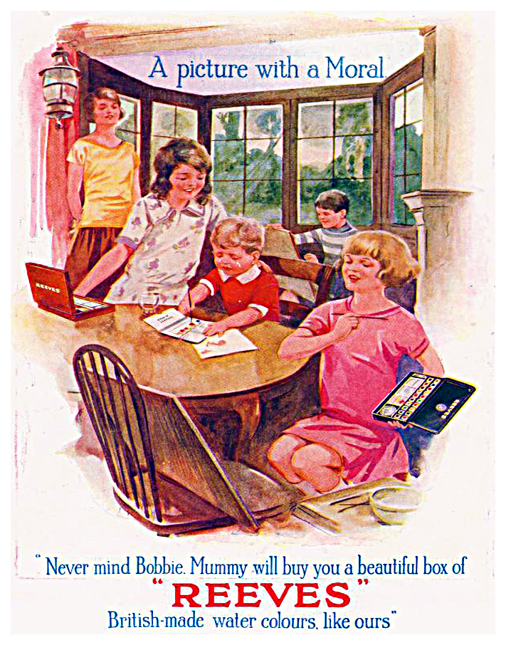 Jigsaw Puzzle | Vintage ad - Reeves Water Colours | 180 pieces | Jigidi