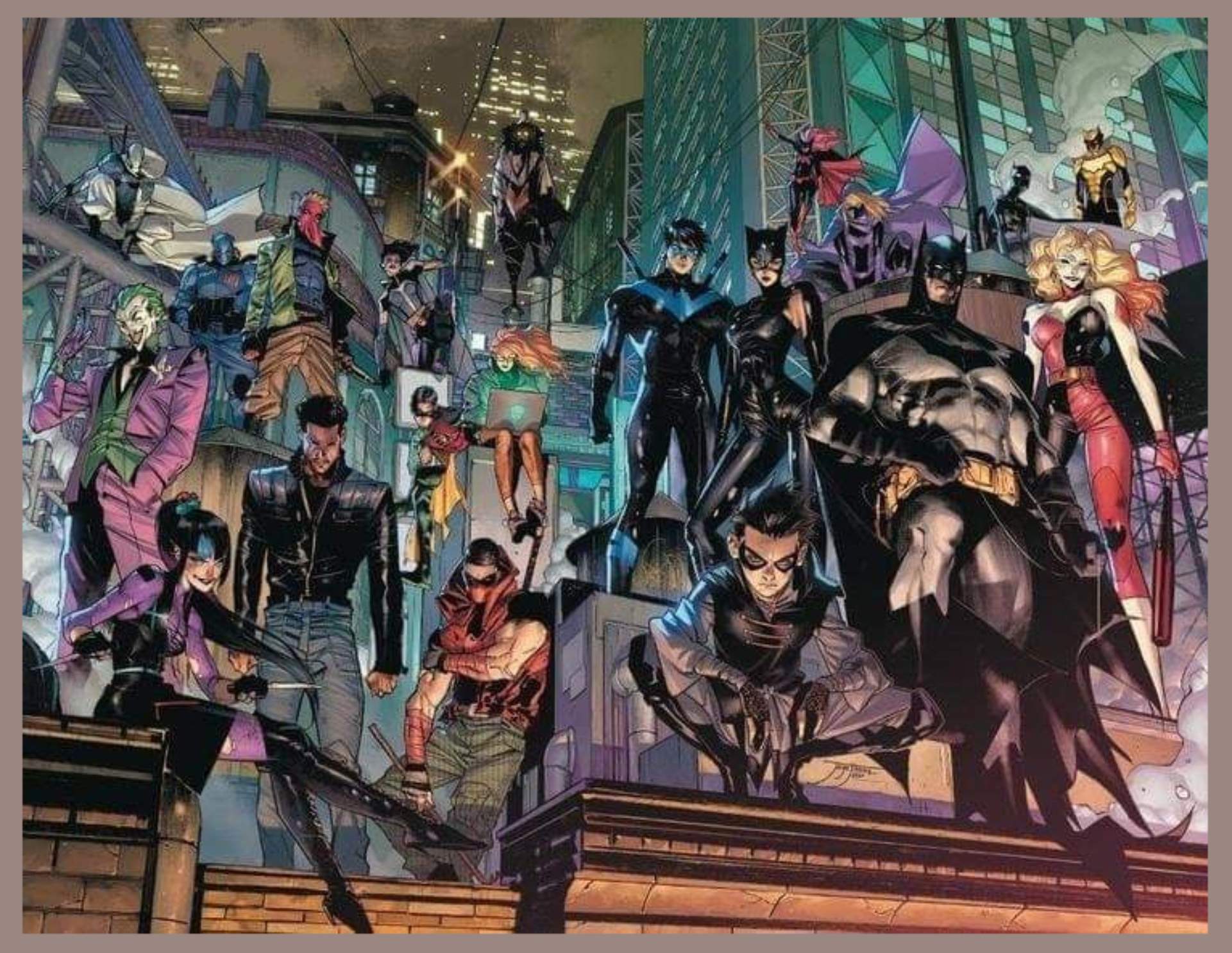 Solve The "Bat-Verse" (DC Comics) jigsaw puzzle online with 500 pieces