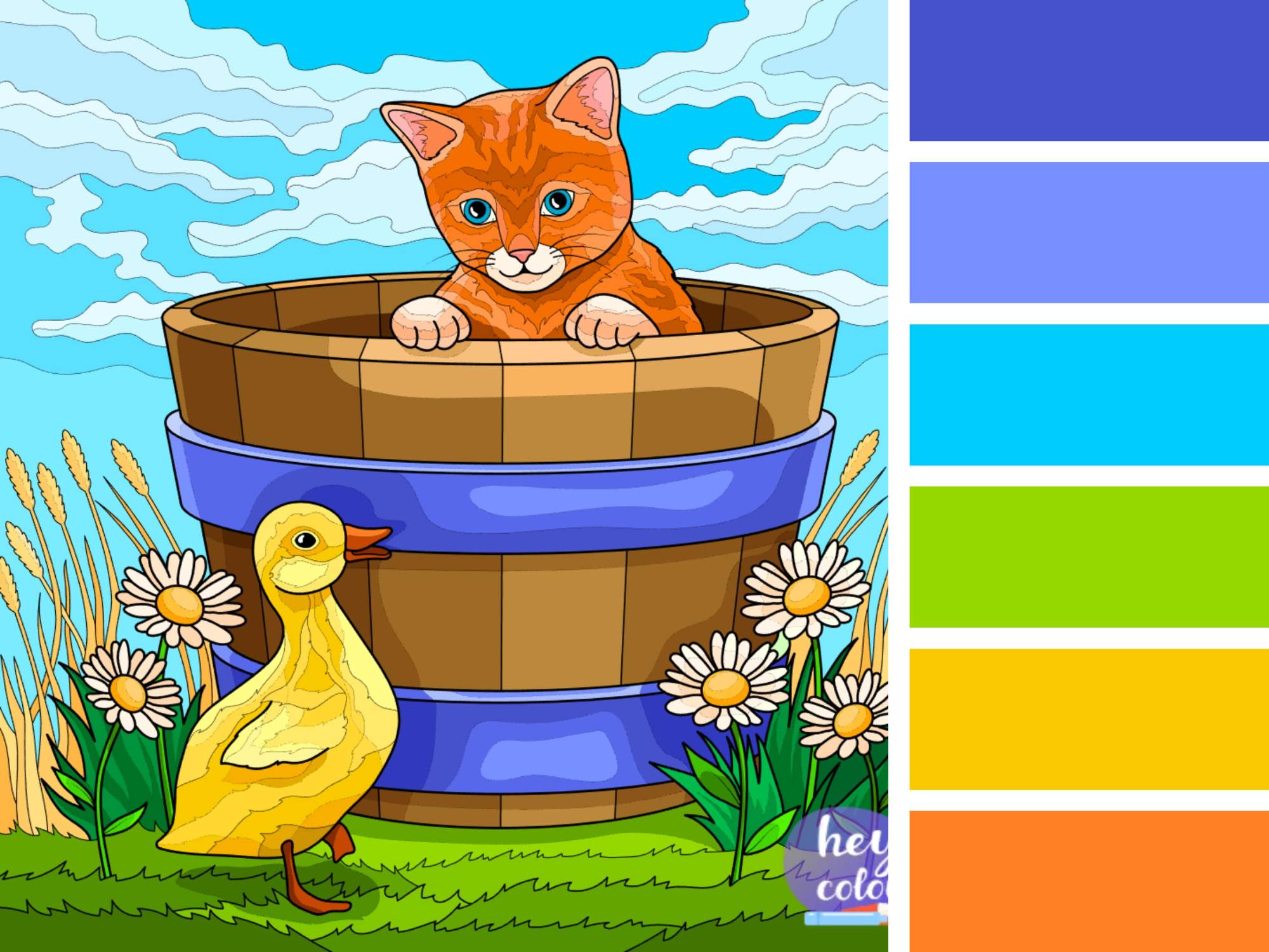 Solve Color Palette 78 jigsaw puzzle online with 252 pieces