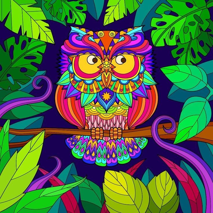 Solve Owl be seeing You jigsaw puzzle online with 64 pieces