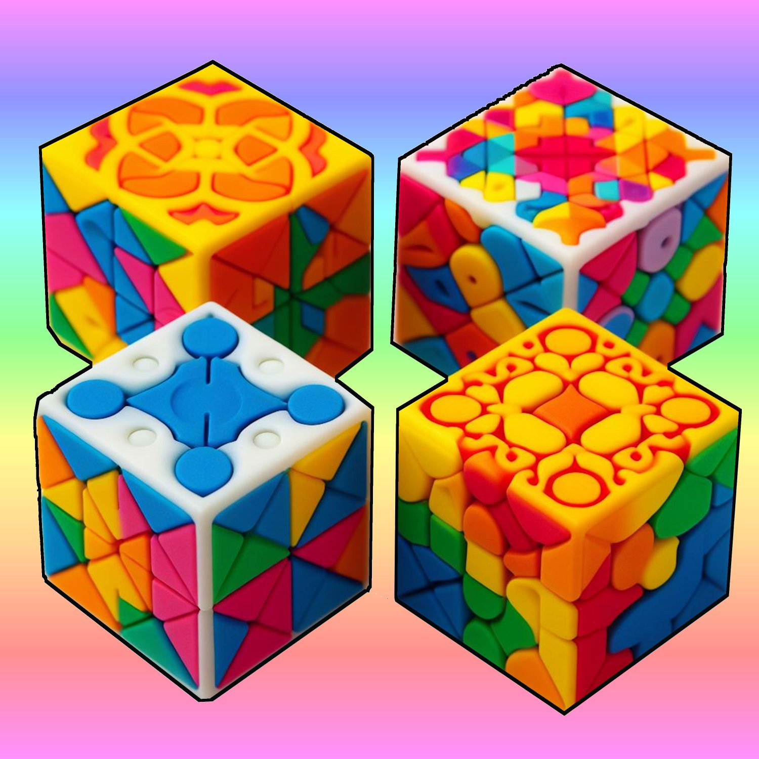 Solve CUBES AGAIN jigsaw puzzle online with 100 pieces