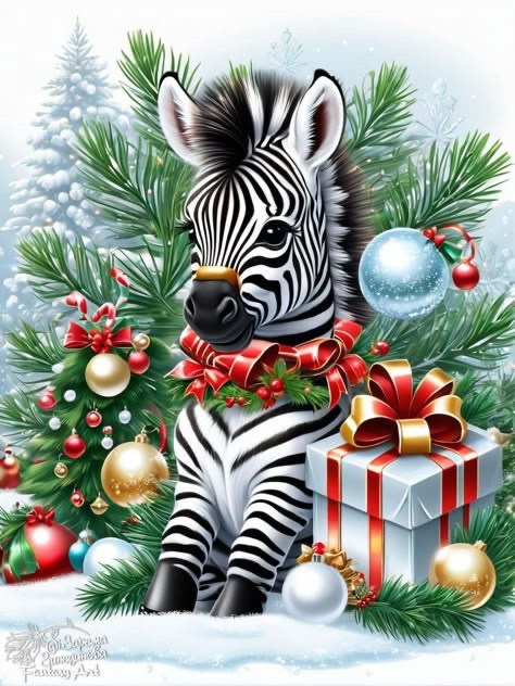 Solve Seasonal Zebra jigsaw puzzle online with 35 pieces