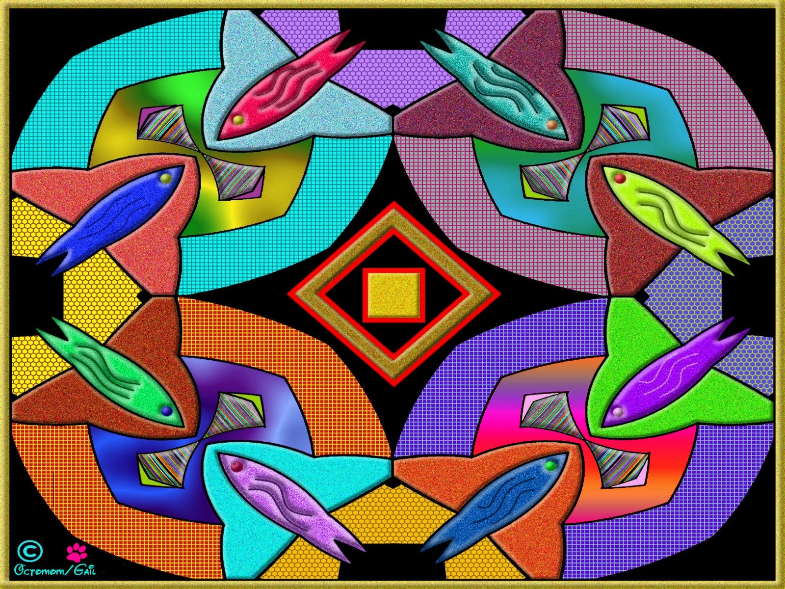 Solve Little Confused Fishes jigsaw puzzle online with 252 pieces