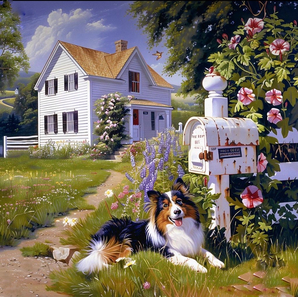 Solve Mailman’s best friend jigsaw puzzle online with 225 pieces