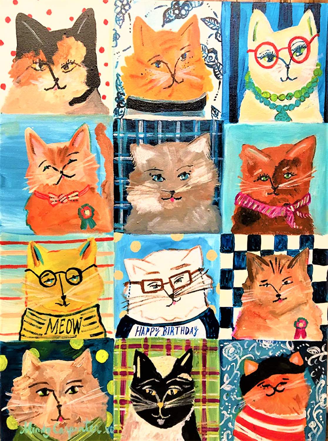 Solve Twelve Cats jigsaw puzzle online with 336 pieces