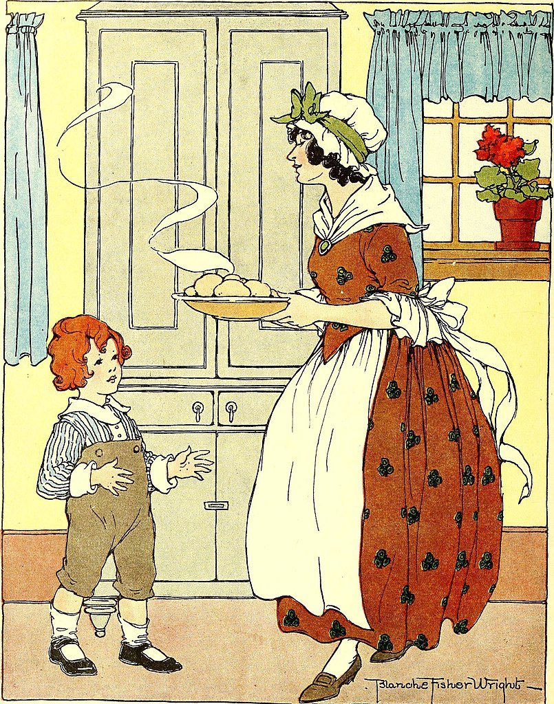 Solve Illustration from "The Peter Patter book; rimes for children ...