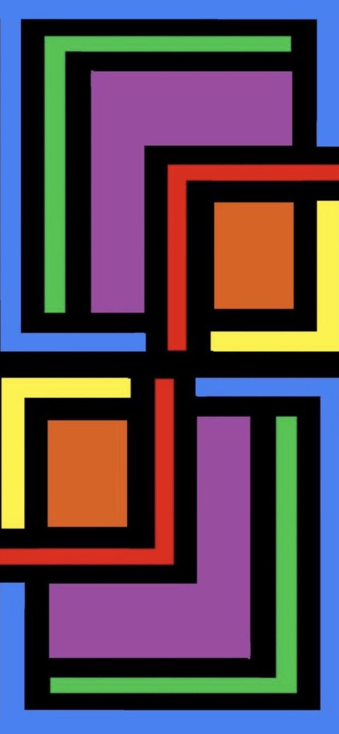 Solve Geometry canvas jigsaw puzzle online with 180 pieces