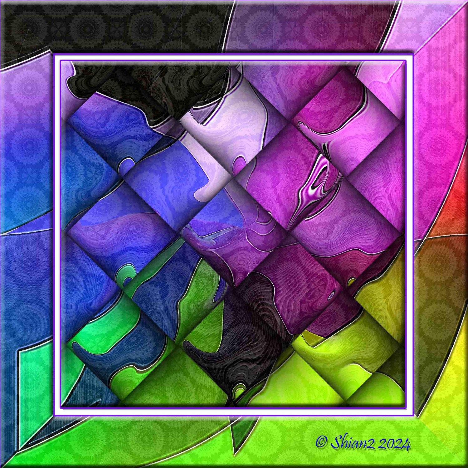 Solve Woven Center jigsaw puzzle online with 144 pieces
