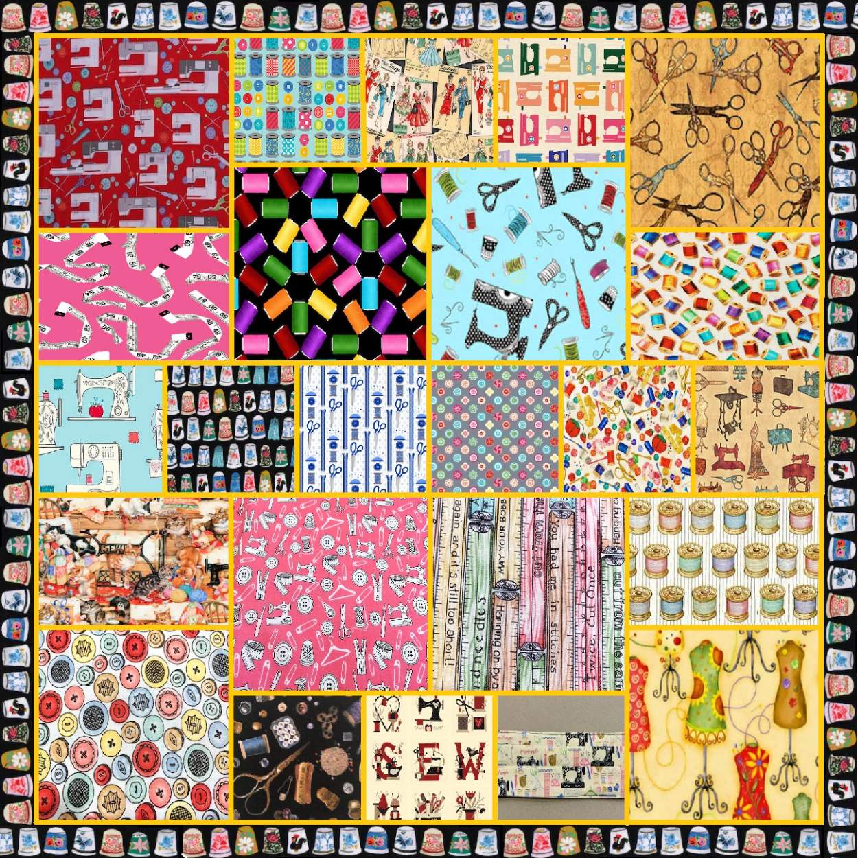 Solve Sew Special jigsaw puzzle online with 100 pieces
