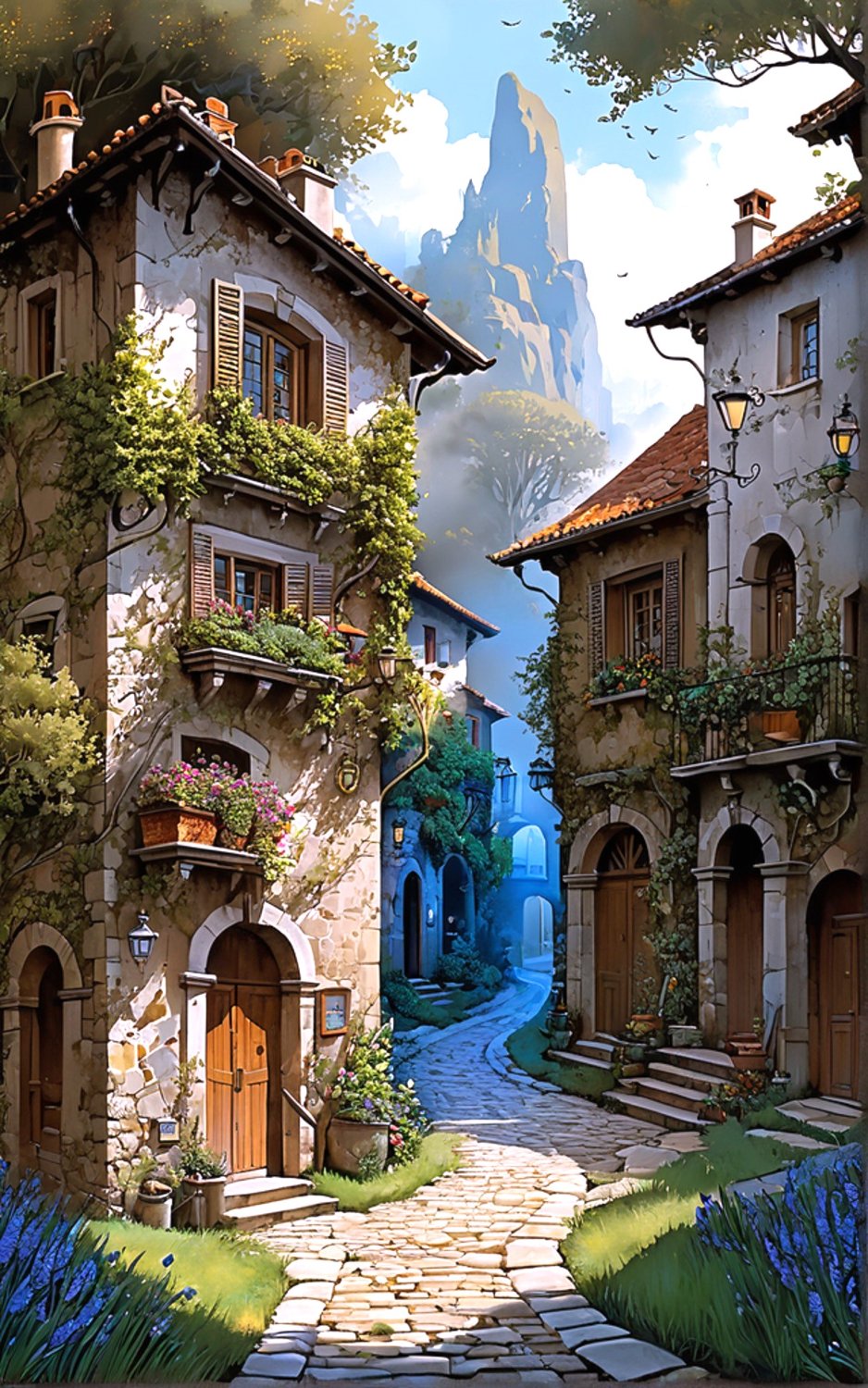 Solve Into the Mist jigsaw puzzle online with 77 pieces