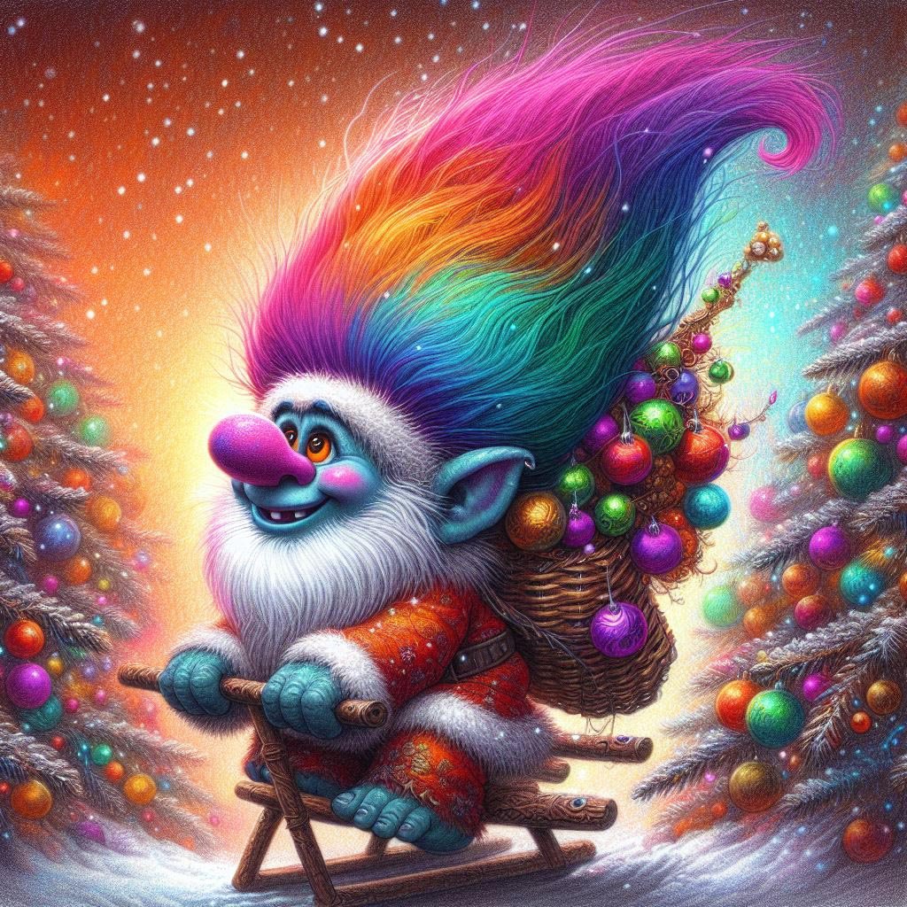 Solve Christmas troll at the north pole (medium-graphite, style ...