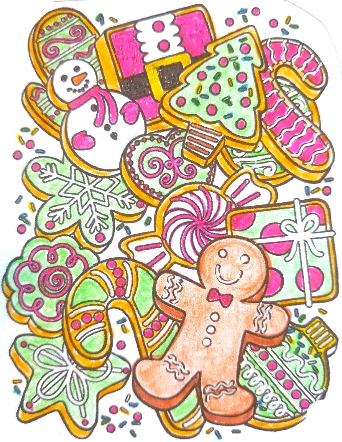 Solve Yummy Christmas Treats jigsaw puzzle online with 63 pieces
