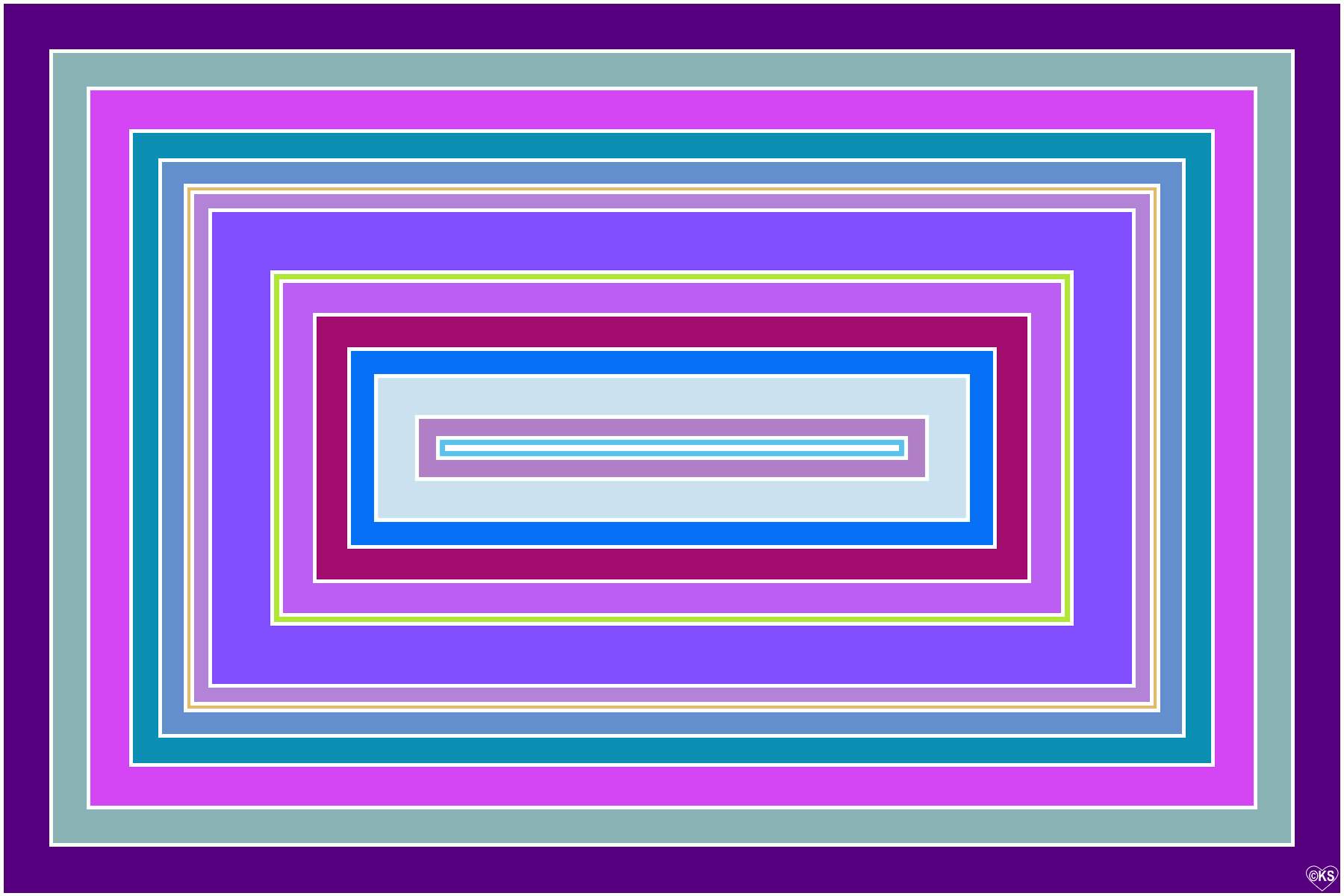 Solve Concentric Rectangles!! ~ H jigsaw puzzle online with 600 pieces