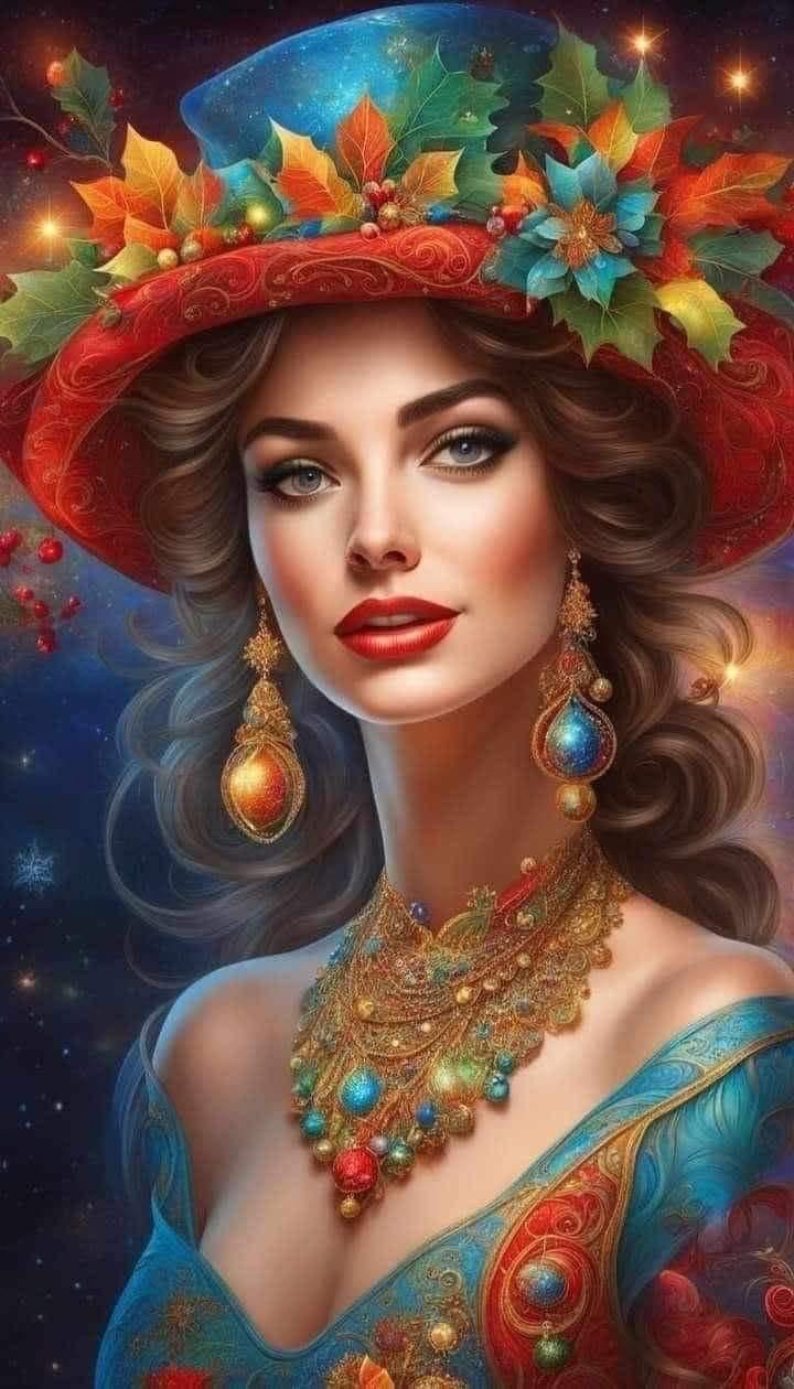 Solve COLORFUL HAT jigsaw puzzle online with 170 pieces