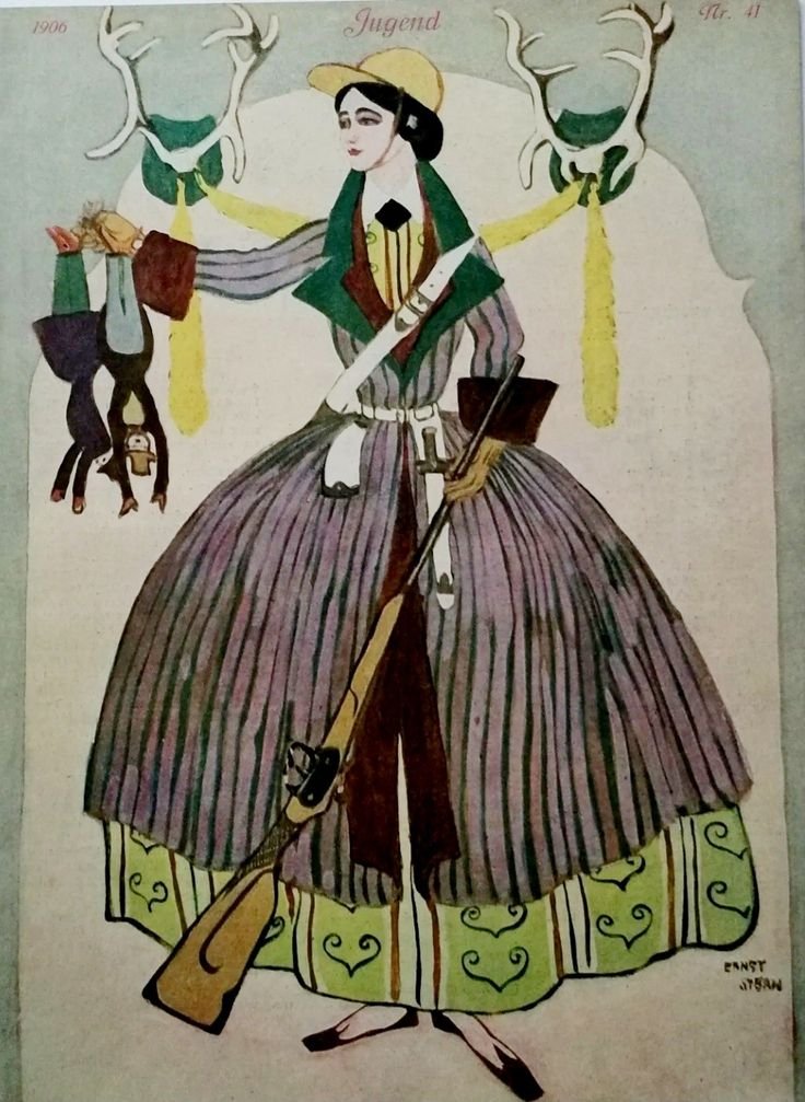 Solve 'Jugend' Magazine Cover 1906 jigsaw puzzle online with 108 pieces