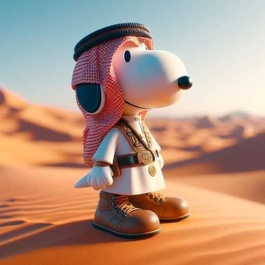 Solve Snoopy Arabia jigsaw puzzle online with 49 pieces