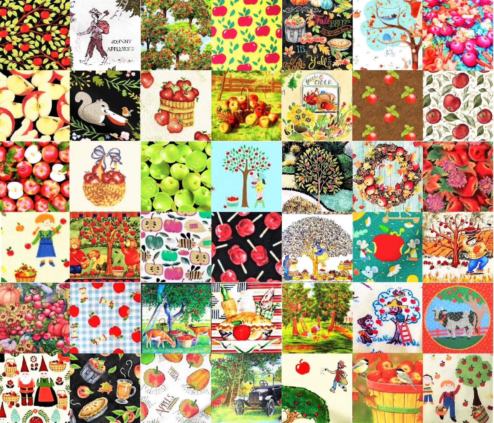 Solve CELEBRATING JOHNNY APPLESEED IN PATCHWORK jigsaw puzzle online ...