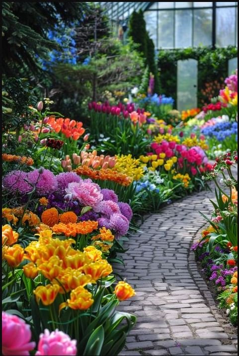 Solve spring flowers jigsaw puzzle online with 35 pieces